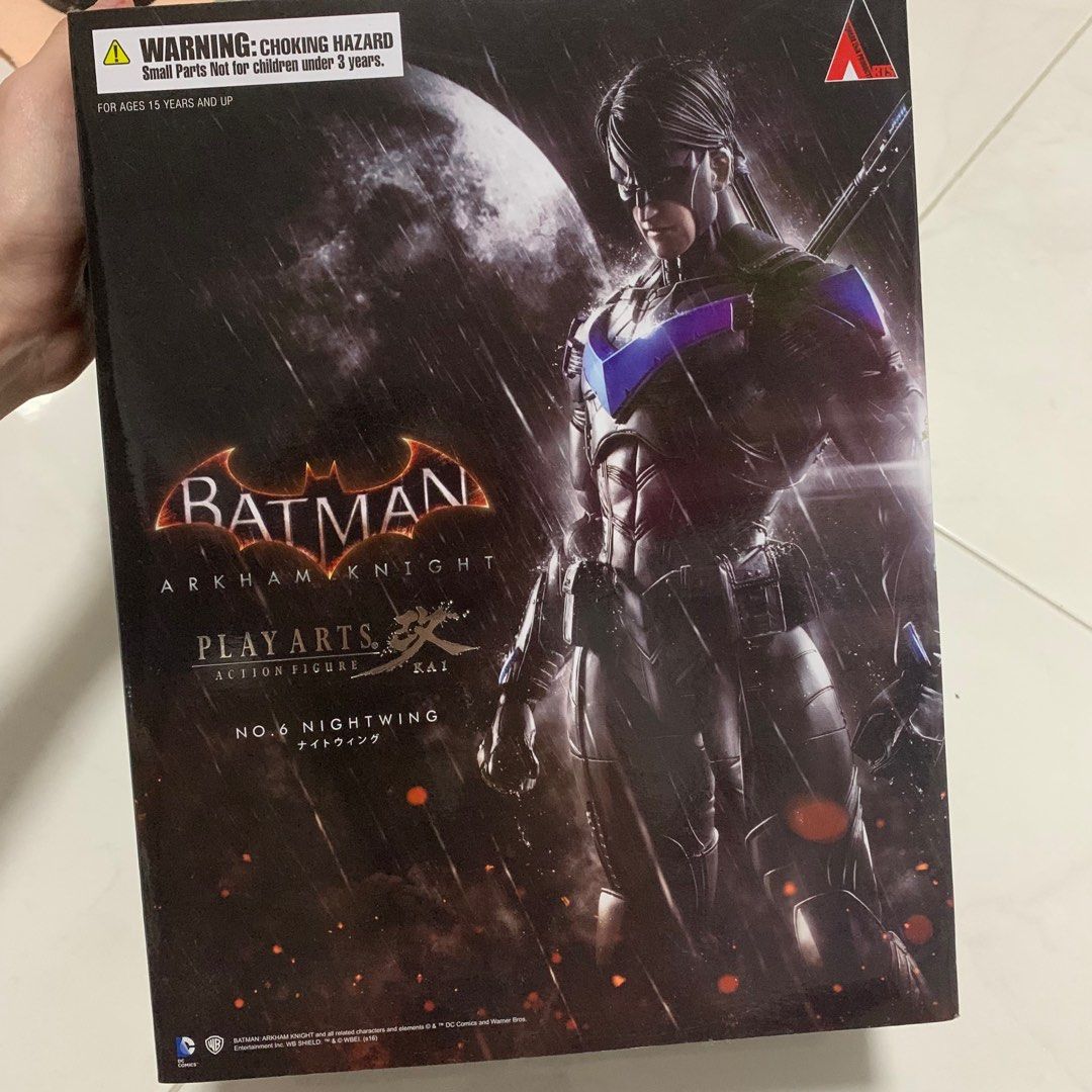 batman: arkham night nightwing play arts kai action figure, Hobbies ...
