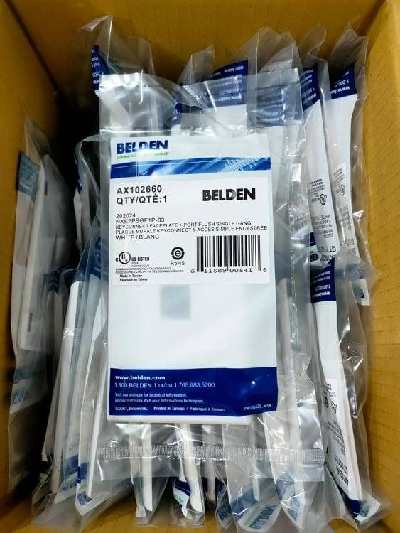 Belden Faceplate Simplex (1Gang), Computers & Tech, Parts & Accessories ...