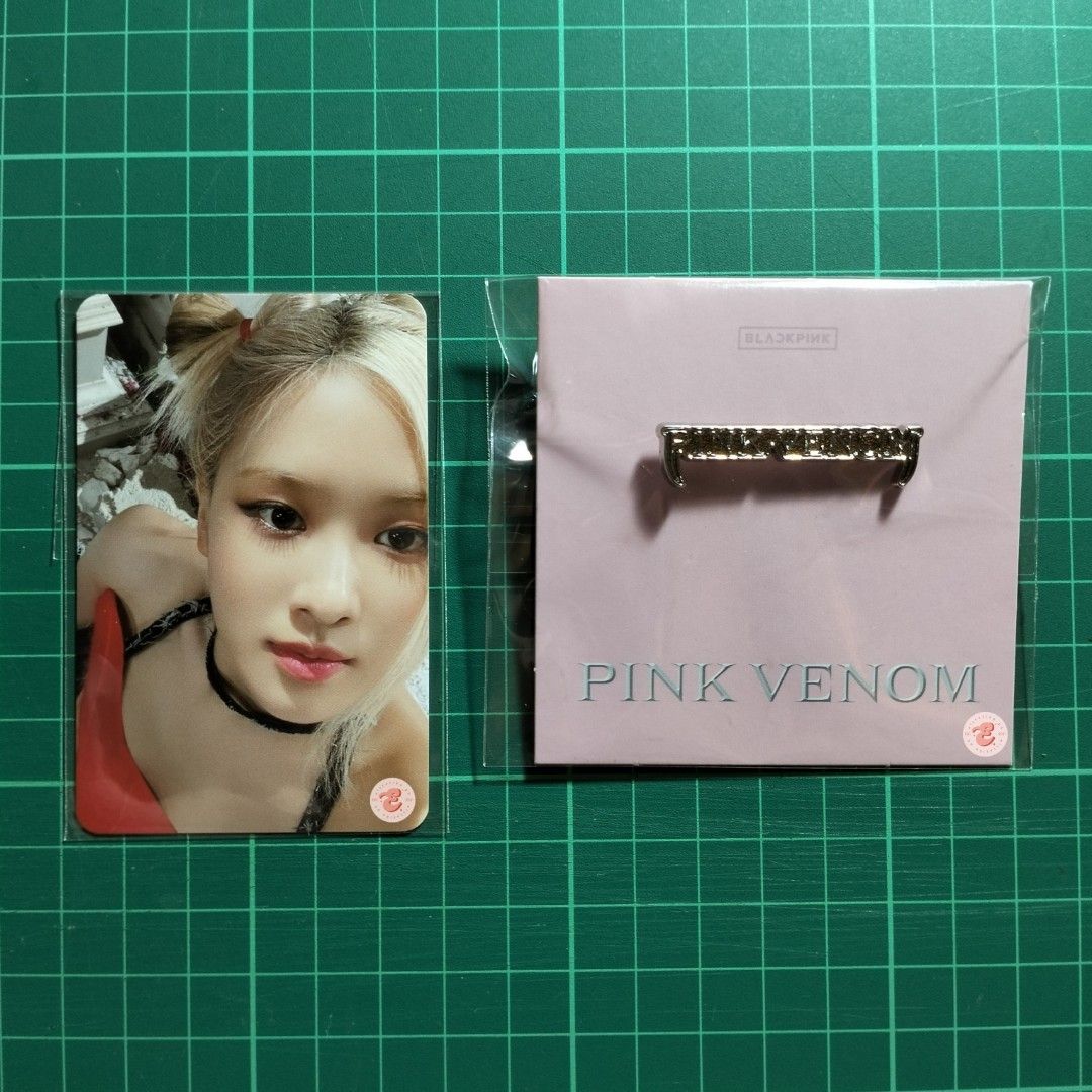 Blackpink Born Pink Venom Merch Md Badge Pouch Photocard Pob, Hobbies ...