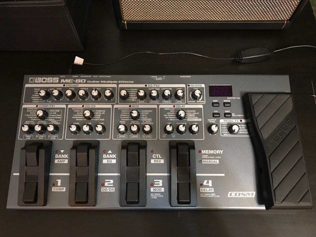 BOSS ME-80 Guitar Multi-effects pedals / pedalboard, 興趣及遊戲, 音樂樂器 & 配件 ...