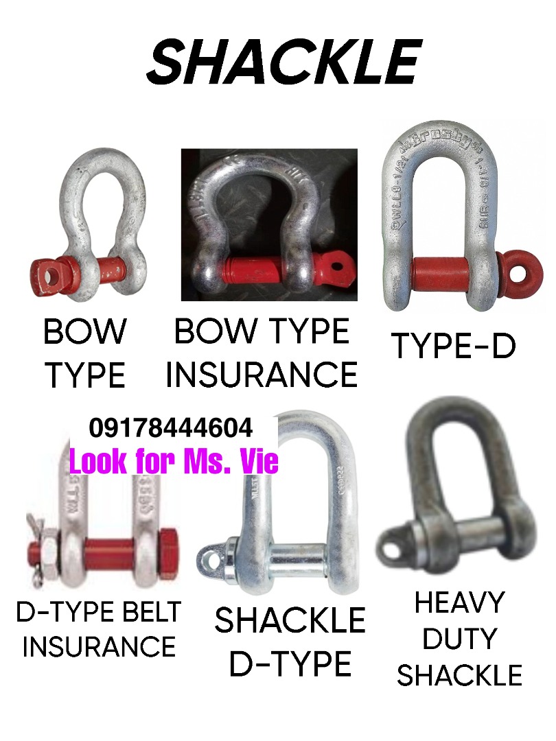 BOW SHACKLE, TYPE-D SHACKLE, BOW TYPE INSURANCE SHACKLE, D-TYPE BELT ...