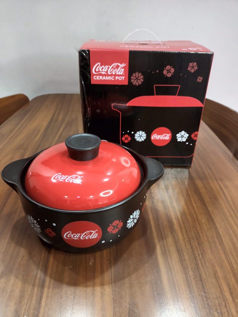 Brand new coca cola ceramic 3.5L ceramic pot., Furniture & Home Living ...