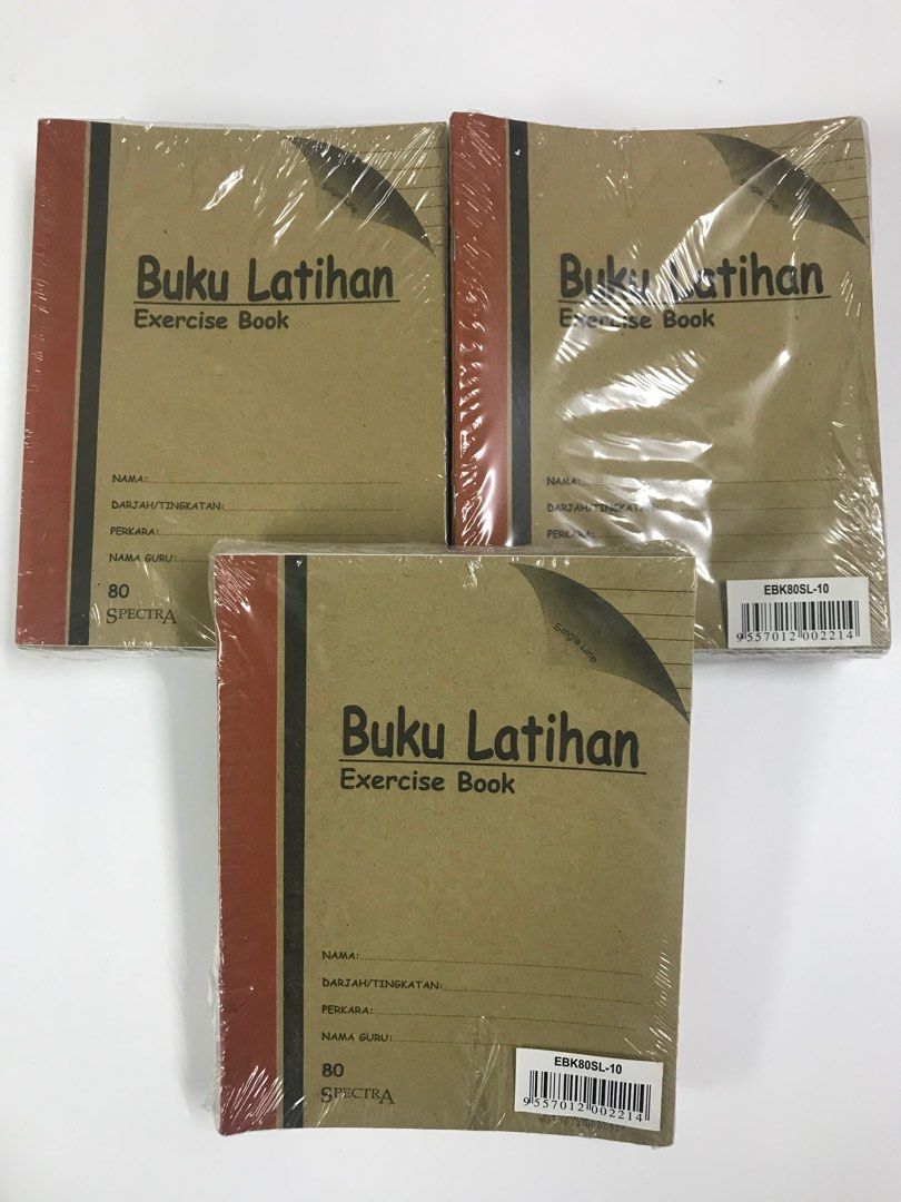 Buku Latihan | Exercise Book - Single Line 80pgs, Hobbies & Toys ...
