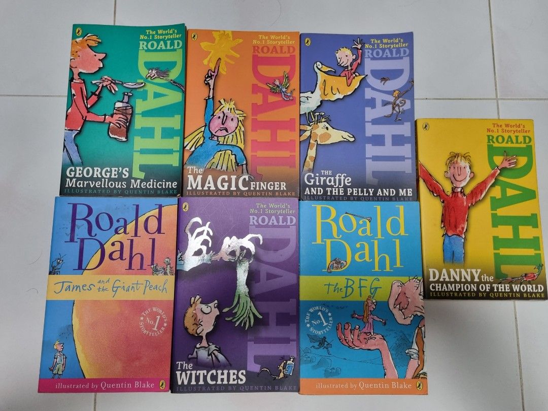 Bundle of 7 Roald Dahl books, Hobbies & Toys, Books & Magazines, Children's Books on Carousell