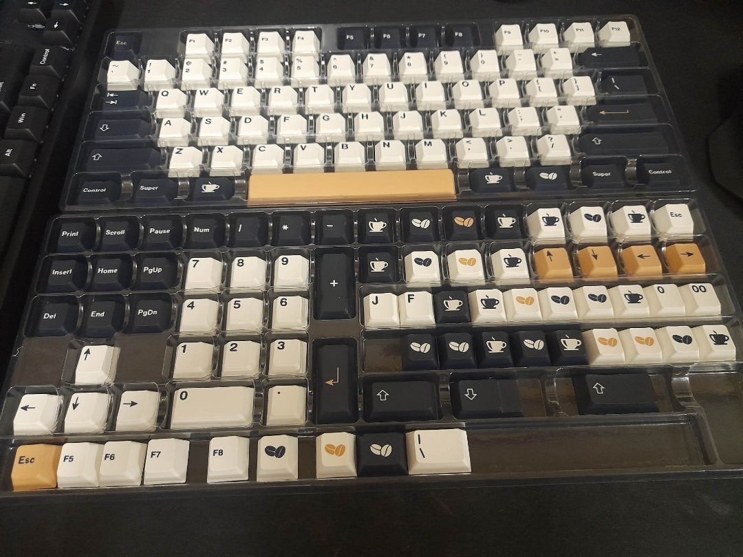 Cafe 150 PBT Keycaps Cherry Profile, Computers & Tech, Parts ...