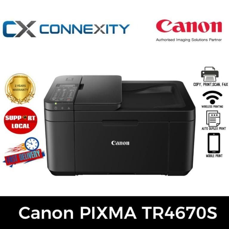 Canon Pixma TR4670S All-In-One Inkjet Printer | Canon | TR4670S | Canon ...