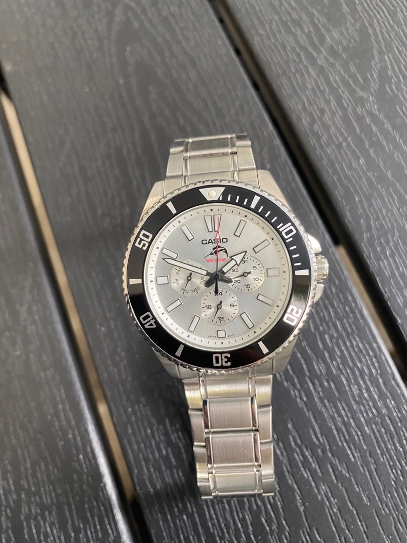 Casio Marlin chronograph quartz, Men's Fashion, Watches & Accessories ...