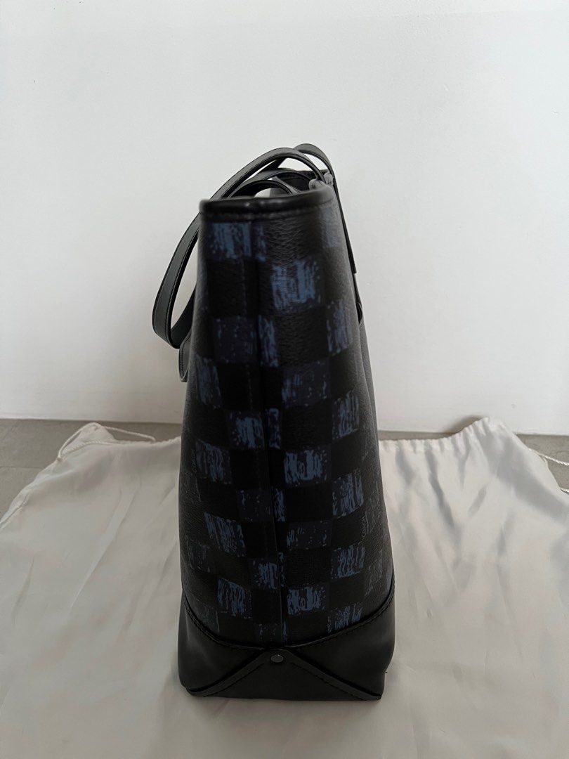 Coach West Blue Checkered Tote Bag, Luxury, Bags & Wallets on Carousell