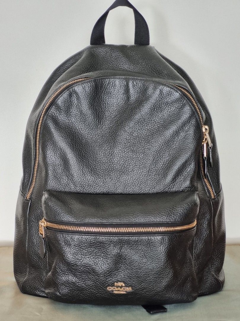 Coach women Leather Backpack, Women's Fashion, Bags & Wallets ...