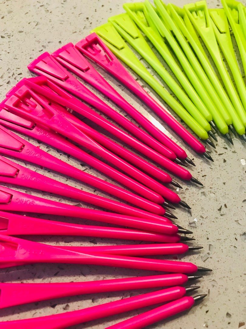Colourful HB Clip Pencil (50 pcs), Hobbies & Toys, Stationery & Craft ...