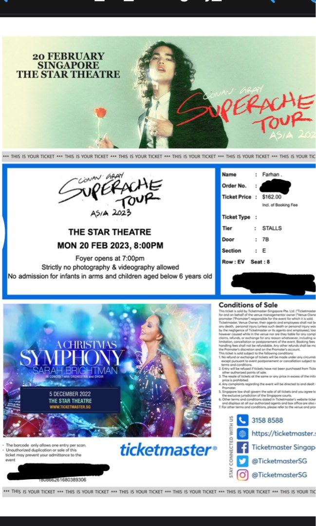 conan gray ticket cat 2, Tickets & Vouchers, Event Tickets on Carousell