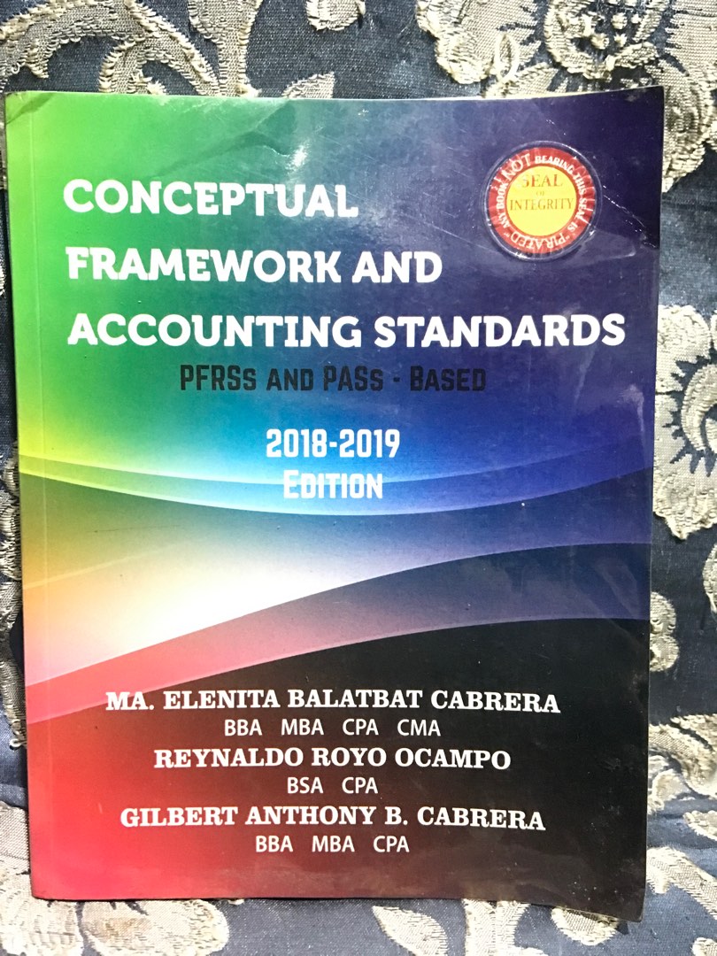 Conceptual Framework And Accounting Standards 2018 2019 Hobbies And Toys Books And Magazines