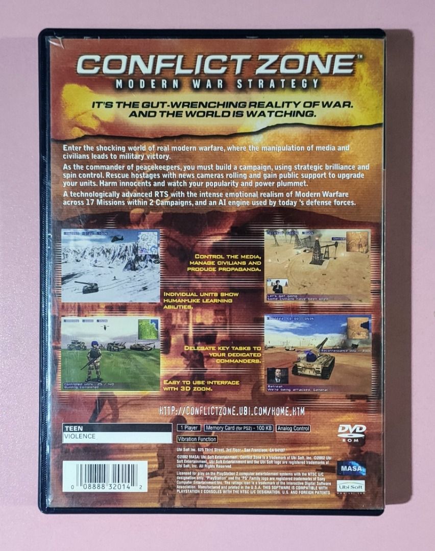 Conflict Zone Modern War Strategy - [PS2 Game] [NTSC / ENGLISH Language ...