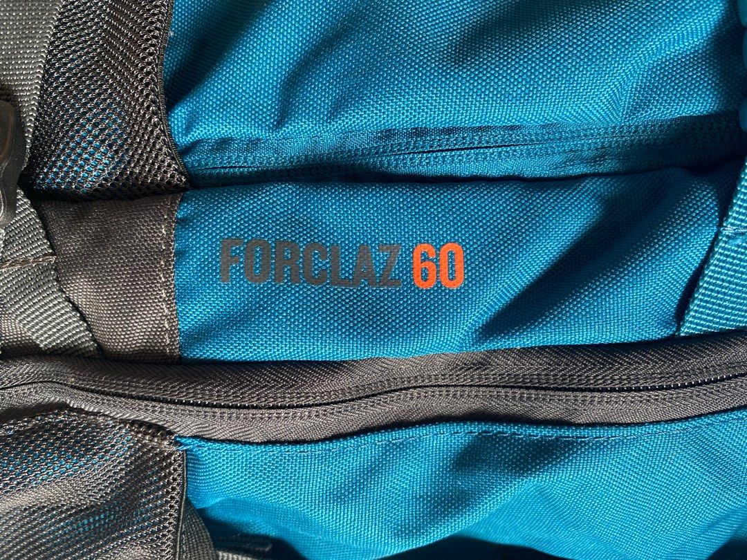 Decathlon- Quechua Forclaz 60L Bagpack + rain cover, Men's Fashion ...