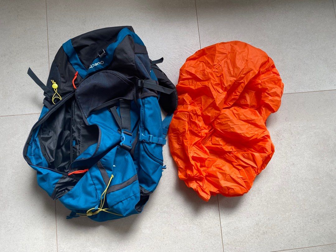 Decathlon- Quechua Forclaz 60L Bagpack + rain cover, Men's Fashion ...