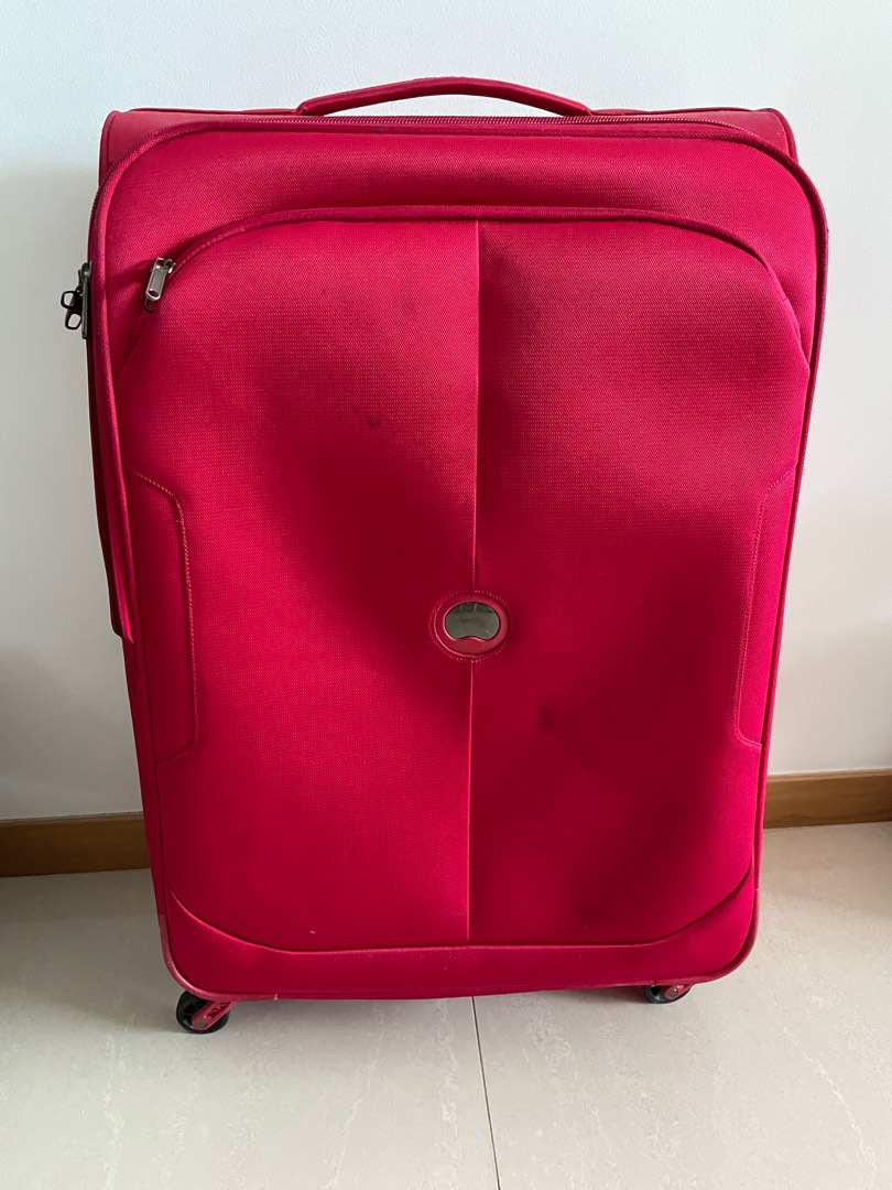 Delsey XL luggage - red, Hobbies & Toys, Travel, Luggage on Carousell