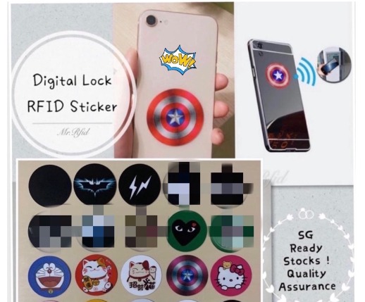 Digital Lock RFID Sticker (KNT1773), Furniture & Home Living, Security ...