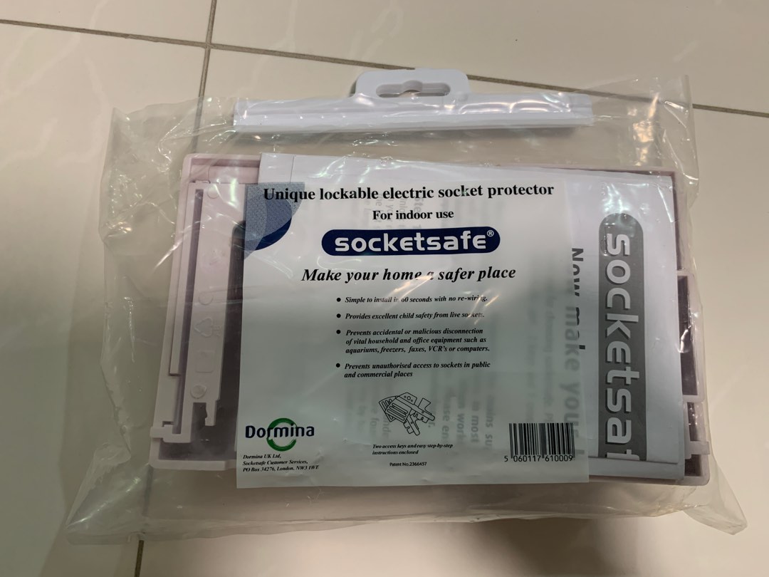 Dormina socketsafe lockable indoor socket cover, TV & Home Appliances, Electrical, Adaptors ...