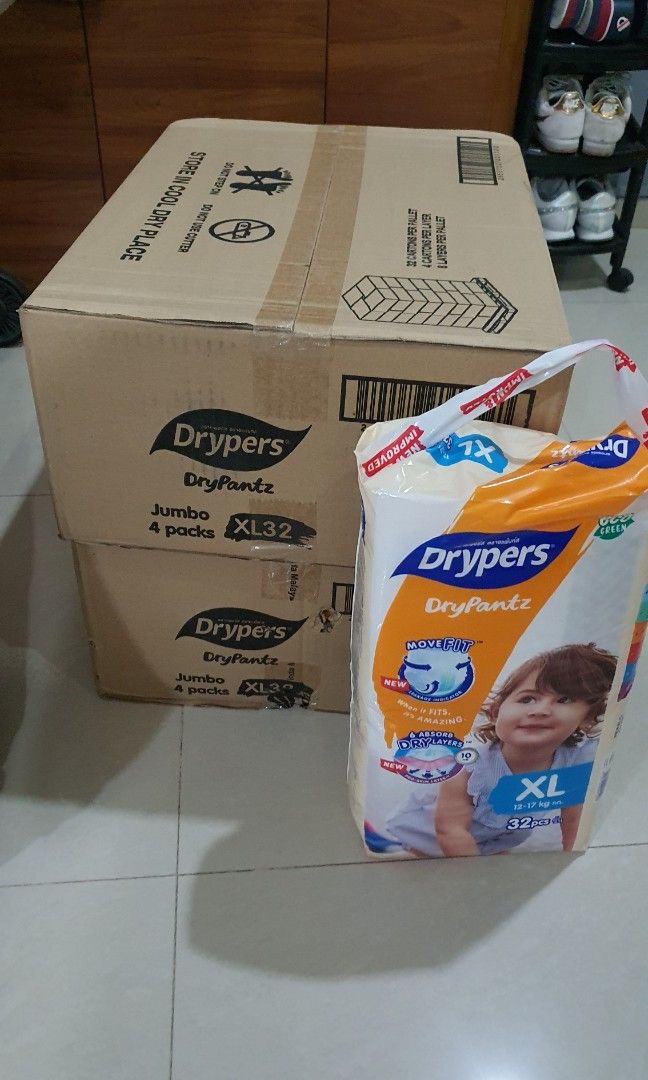Drypers Drypantz XL, Babies & Kids, Bathing & Changing, Diapers & Baby ...