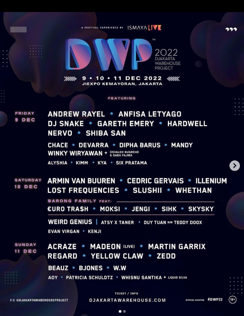 DWP - Djakarta Warehouse Project 3 Day Pass for 1 pax, Tickets ...