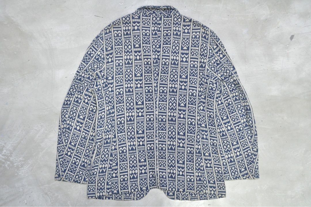 Engineered Garments - Tribal-Pattern Bedford Jacket, Men's Fashion ...
