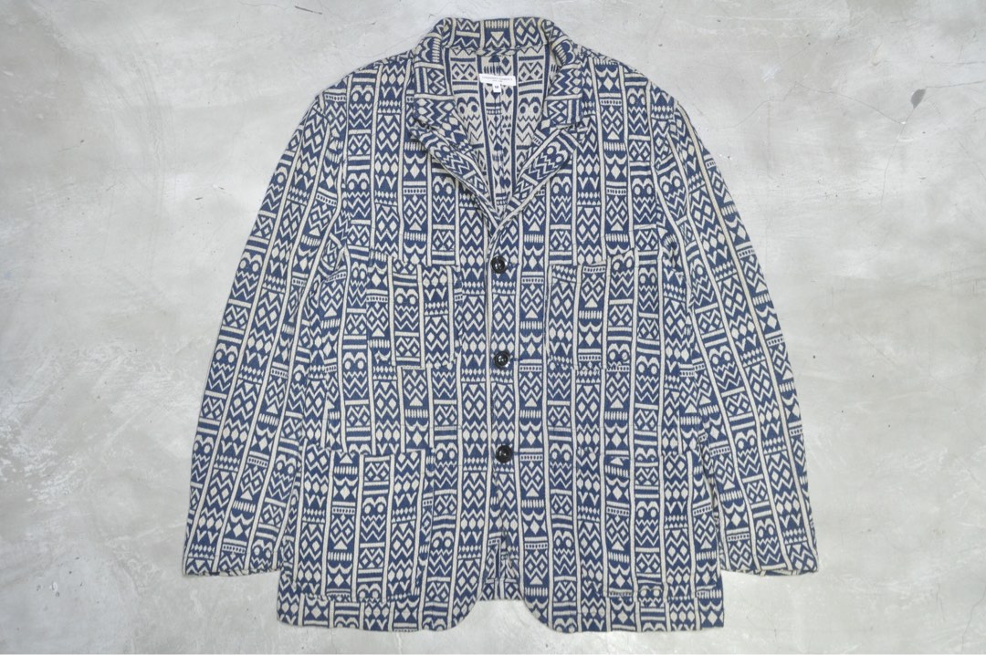 Engineered Garments - Tribal-Pattern Bedford Jacket, Men's Fashion ...