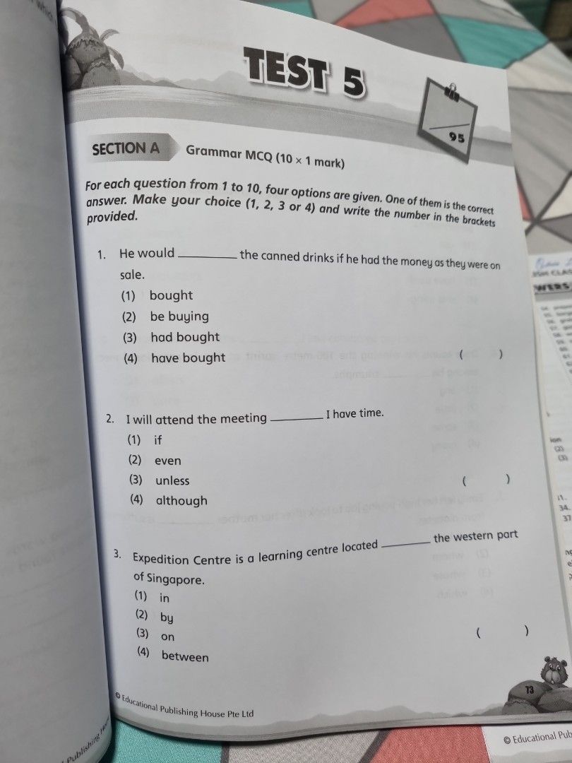 English Class Tests Primary 6, Hobbies & Toys, Books & Magazines ...