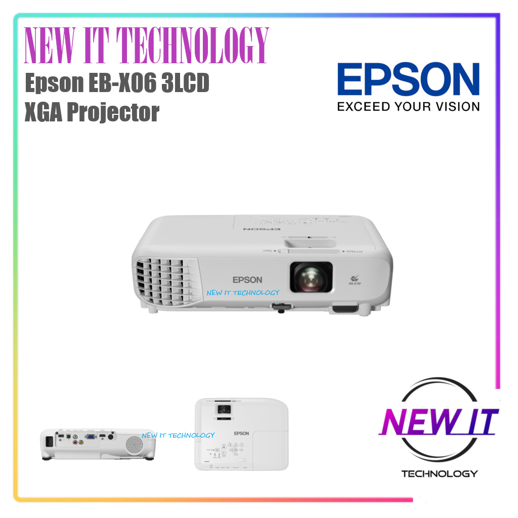 Epson EB-X06 3LCD XGA Projector 3600 Lumens 1024 x 768 Resolution for ...