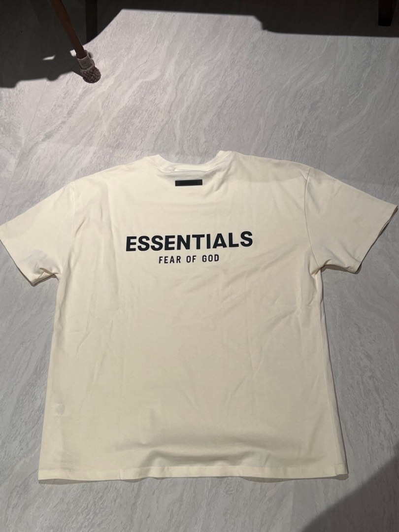 Essentials FOG cream, Men's Fashion, Tops & Sets, Tshirts & Polo Shirts ...