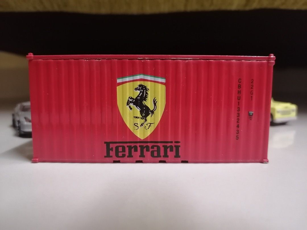 First Container Model 1/64 20-Foot Container Model - Ferrari - Red ...