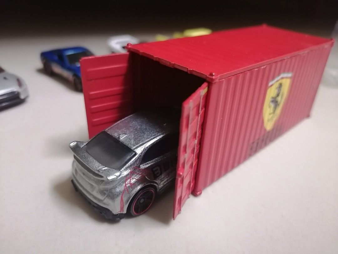 First Container Model 1/64 20-Foot Container Model - Ferrari - Red ...