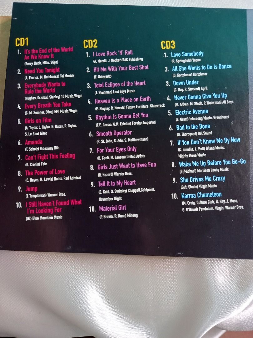 "Forever 80's" by The Countdown Singers / Madacy SPecial Products 3 ...