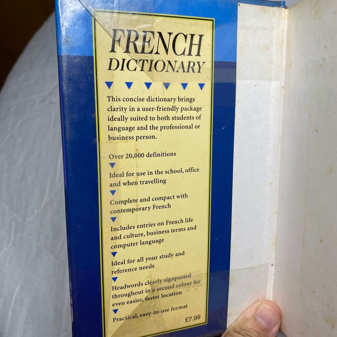 French-English Dictionary, Hobbies & Toys, Books & Magazines, Textbooks ...