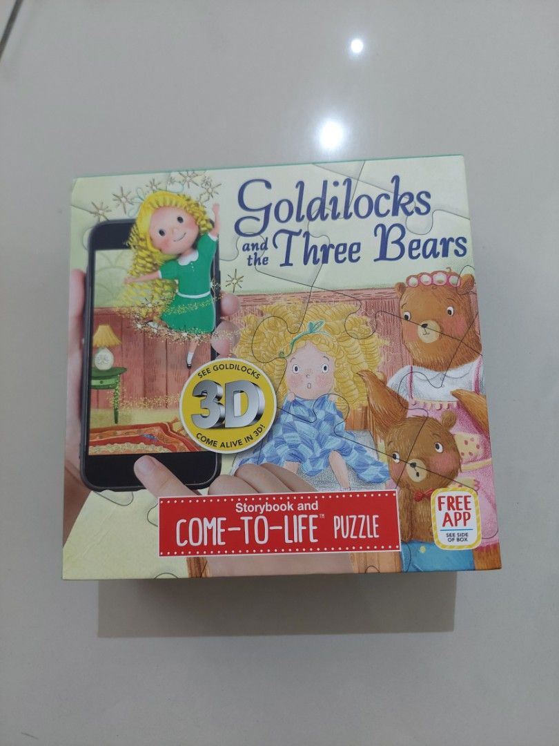 Goldilocks and the three bears puzzle book, Hobbies & Toys, Books ...