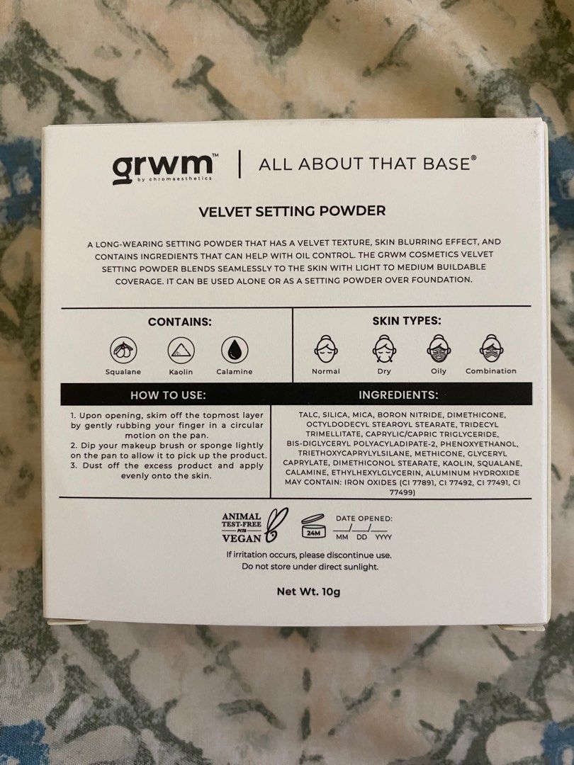 GRWM All about that base velvet Powder + Bare n Bliss loose powder ...