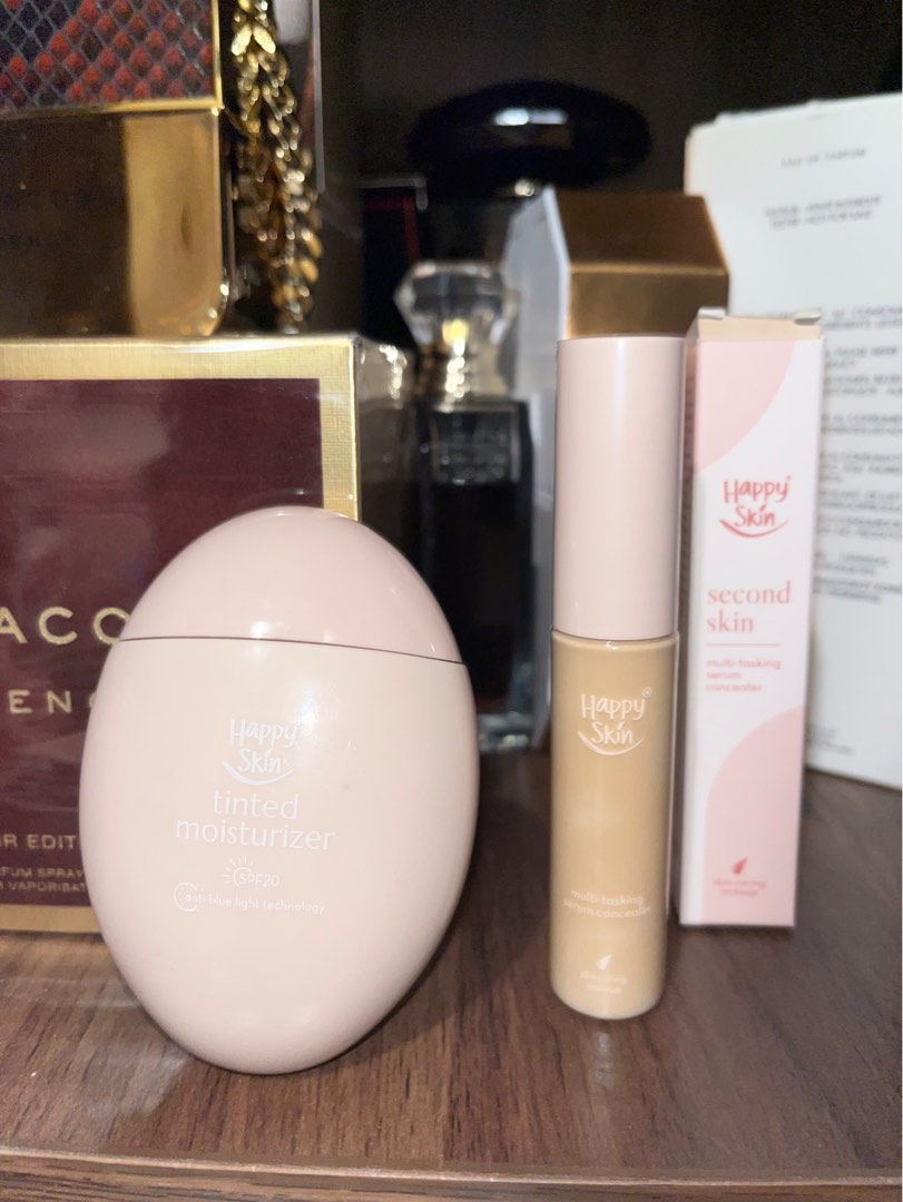 Happy Skin Second skin Tinted Moisturizer and Concealer, Beauty ...