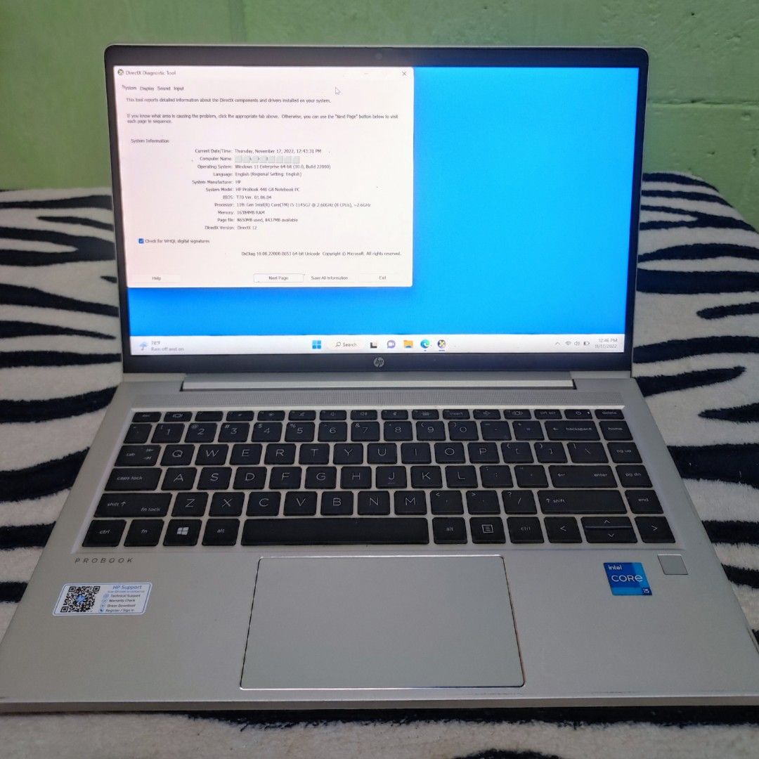HP Intel Icore Probook 11th Gen, Computers & Tech, Laptops & Notebooks ...