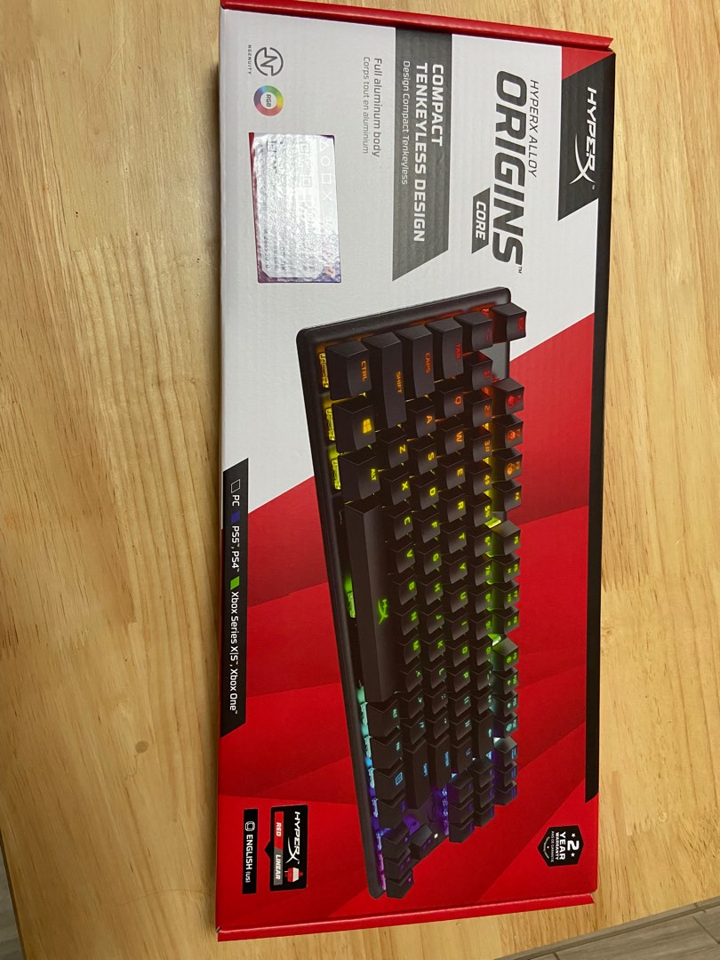 Hyperx alloy origins core 87鍵 (紅軸), 電腦＆科技, 電腦周邊及配件, 電腦鍵盤及相關產品 - Carousell