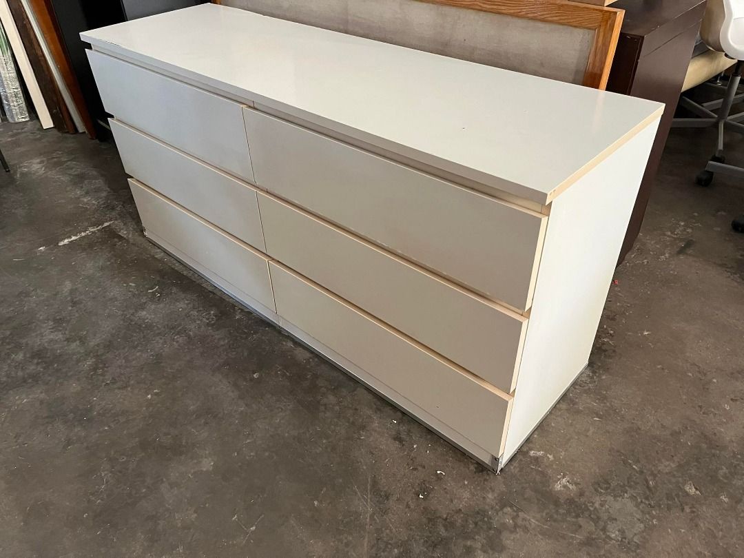 (IKEA) Chest of 6 Drawers Cabinet Laci 3 Tier, Furniture & Home Living ...