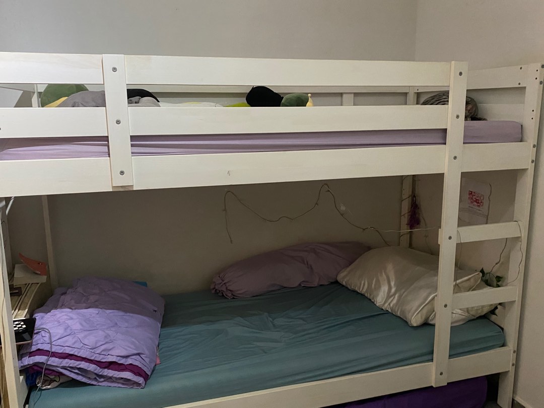 IKEA MYDAL BUNK BED FRAME, Furniture & Home Living, Furniture, Bed ...