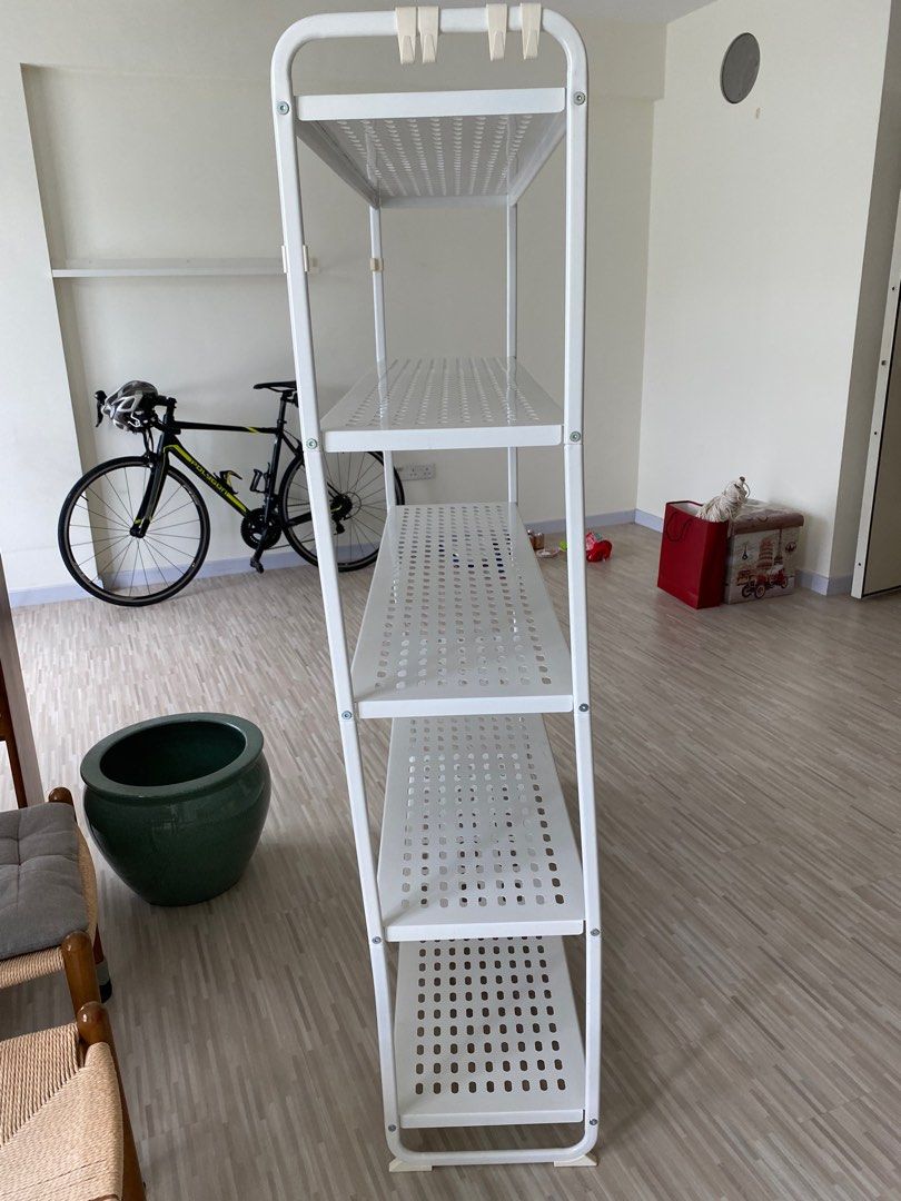 Ikea white storage rack shelf, Furniture & Home Living, Furniture ...