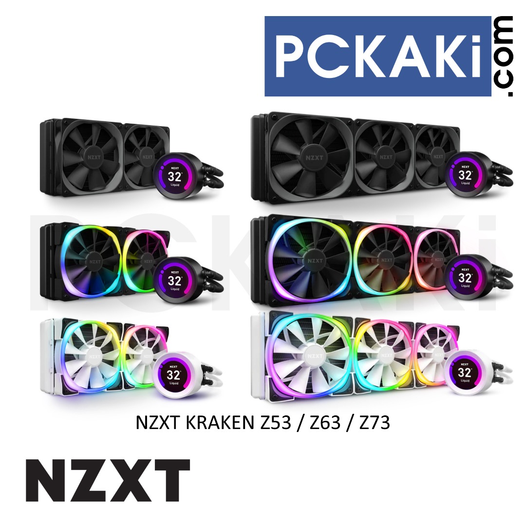 [IN STOCK] NZXT KRAKEN Z53 / Z63 / Z73 - RGB / BLACK / WHITE 240mm ...
