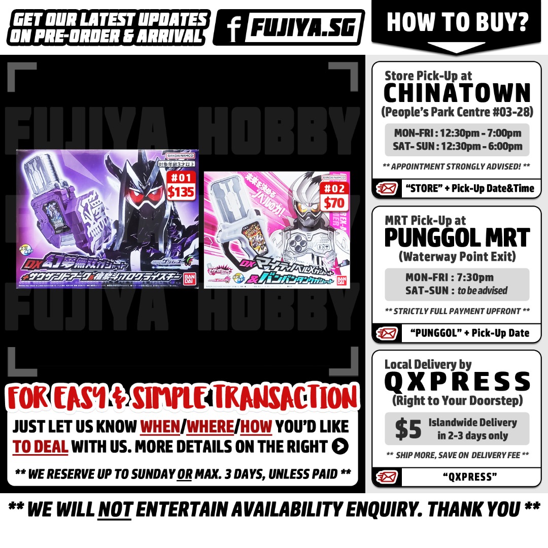 [IN-STOCK!!] Kamen Rider Ex-Aid DX Genm Musou Gashat + Thousand Ark ...