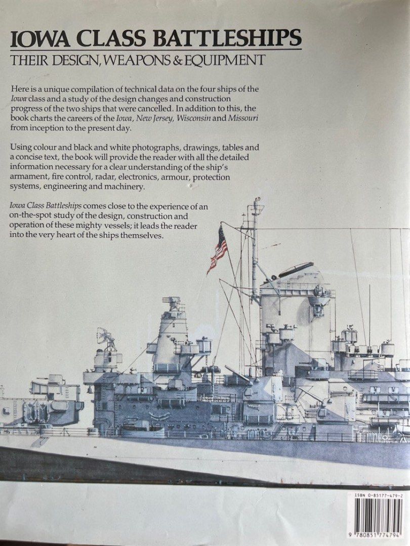 Iowa Class Battleships 0851774792 - by Robert F Sumrall (US Navy WW2 ...