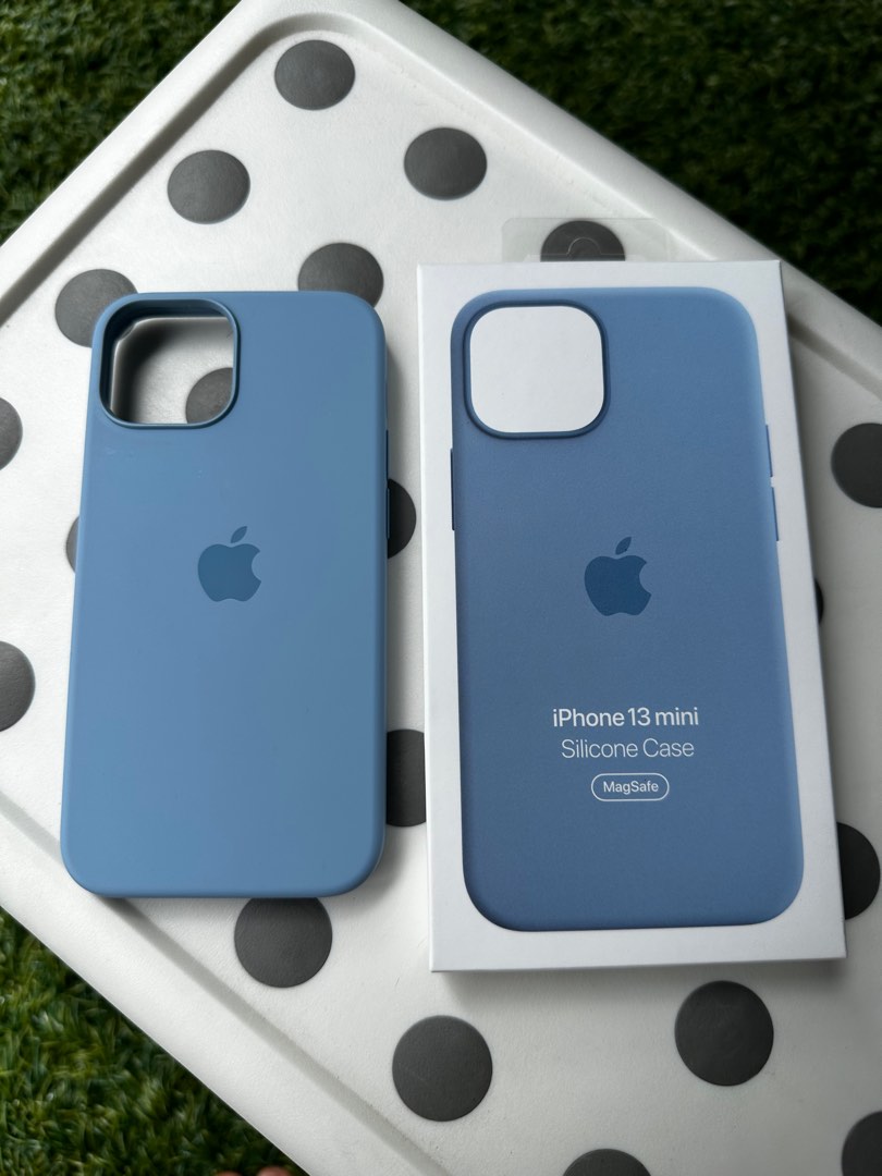 iPhone 13 mini Silicone Case MagSafe - Blue Fog, Mobile Phones ...