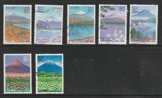 Japan Regional stamp Mie, Kyushu, Ishikawa, Gifu 4 complete sets used ...