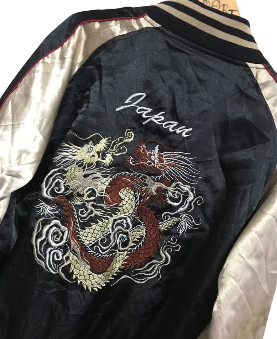 Japanese Sukajan Twin Dragon Jacket, Men's Fashion, Coats, Jackets and ...