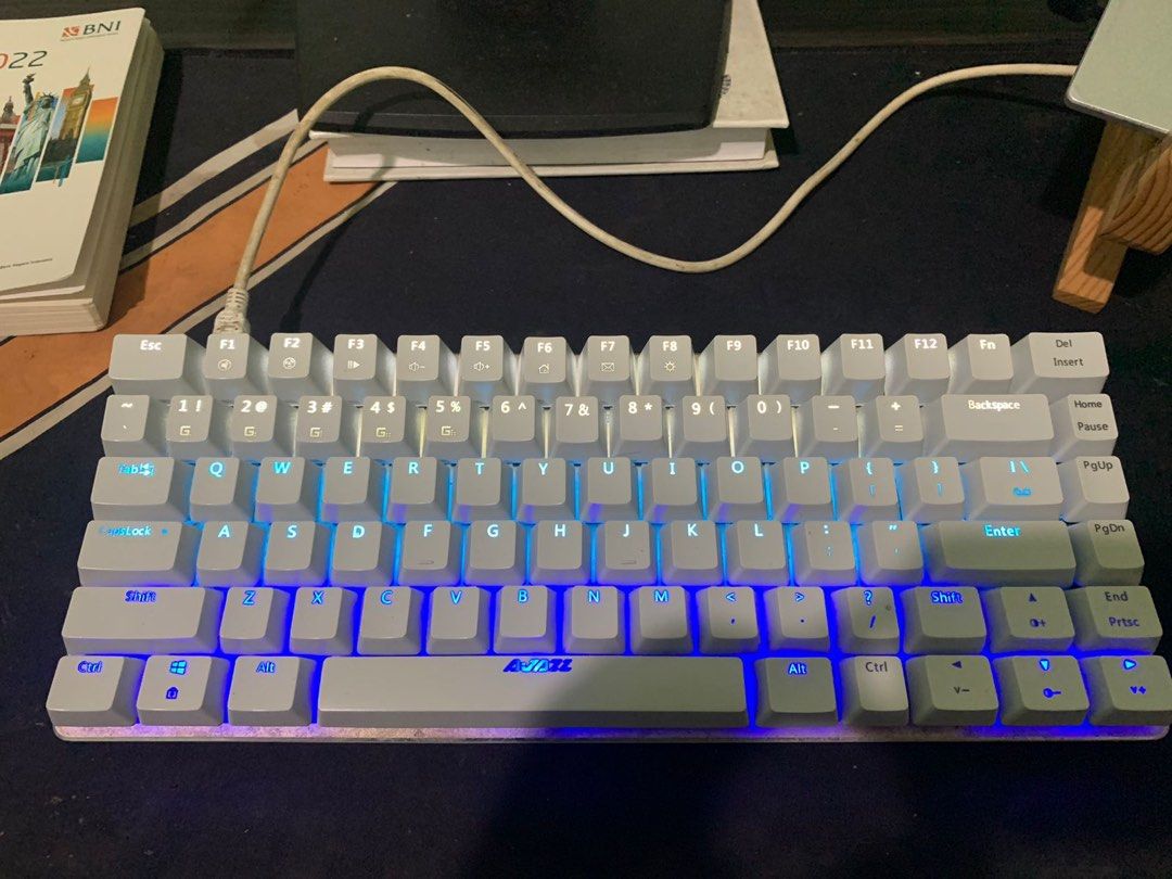 Keyboard Gaming Mechanical 65% Blue Switch RGB (Ajazz AK33 Wired ...