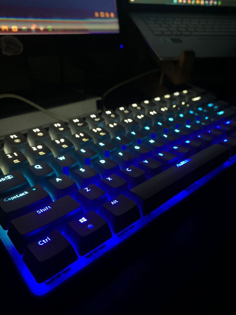 Keyboard Gaming Mechanical 65% Blue Switch RGB (Ajazz AK33 Wired ...