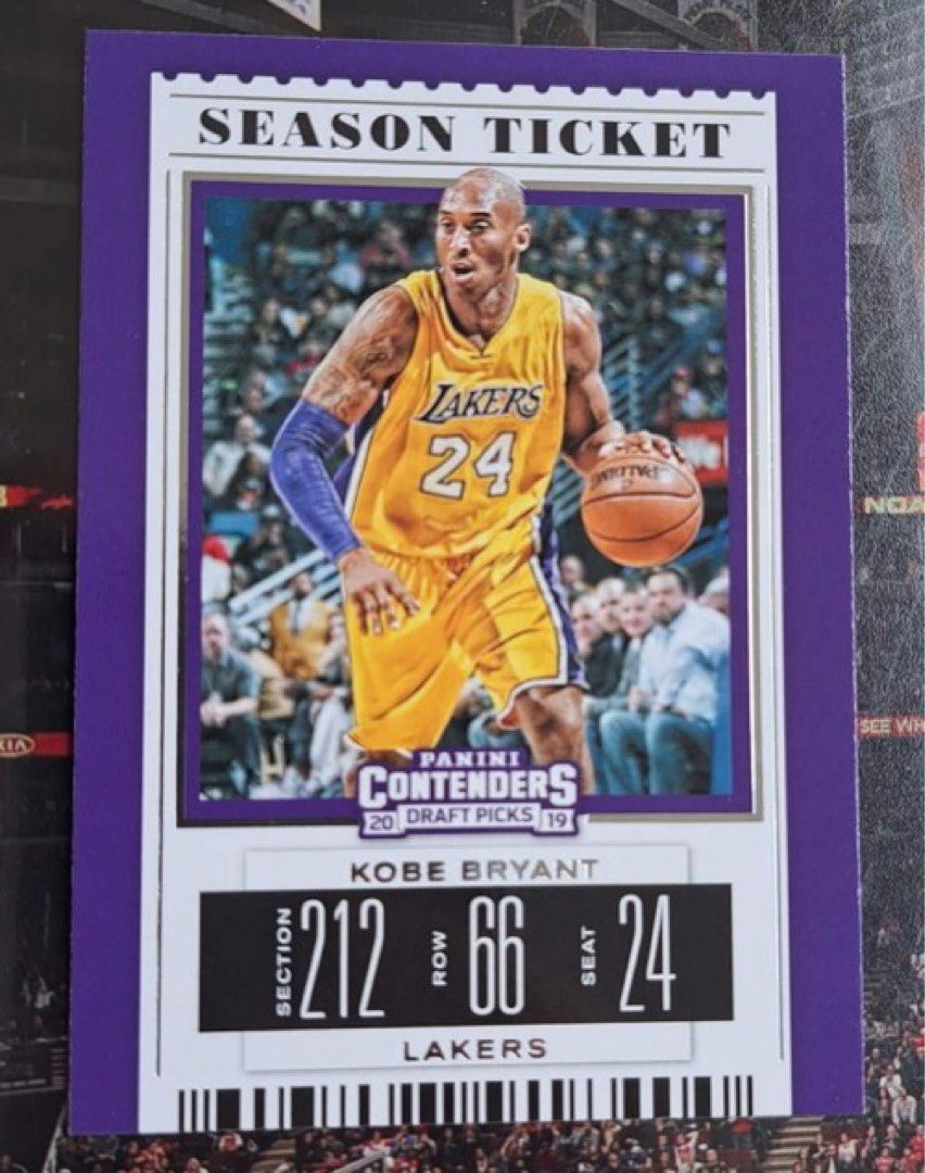 Kobe Bryant NBA Card Season Ticket, Hobbies & Toys, Memorabilia ...